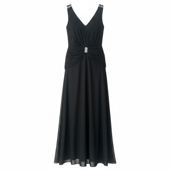 Cachet | Dresses | Cachet Floor Length Gown Black Size 4 | Poshmark